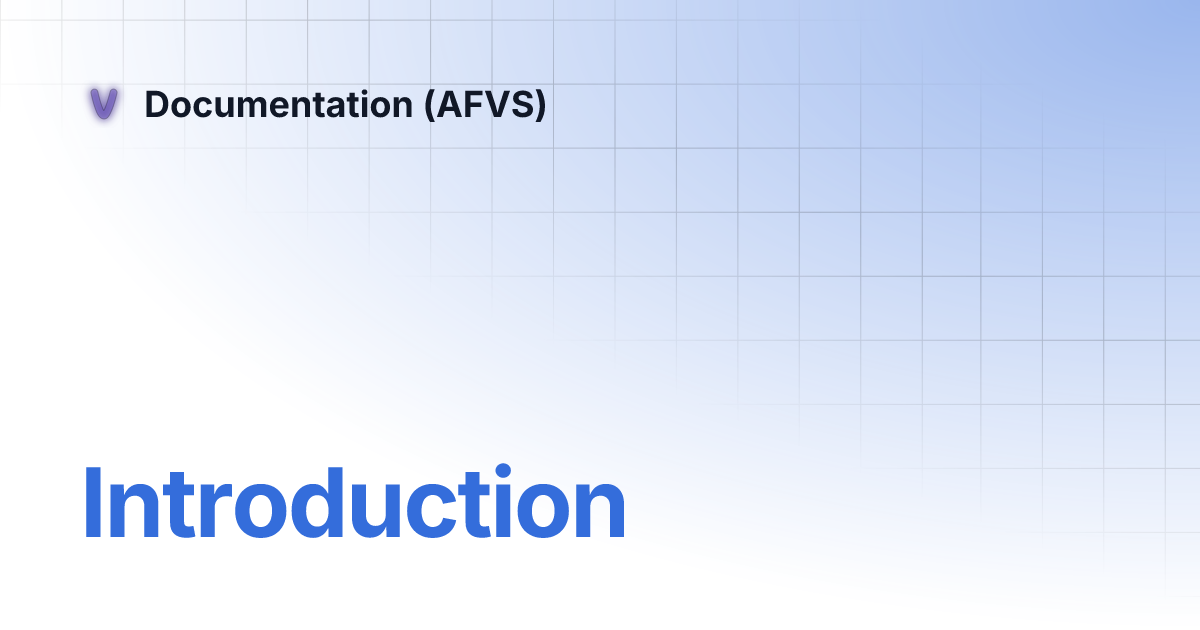 Introduction | Documentation (AFVS)