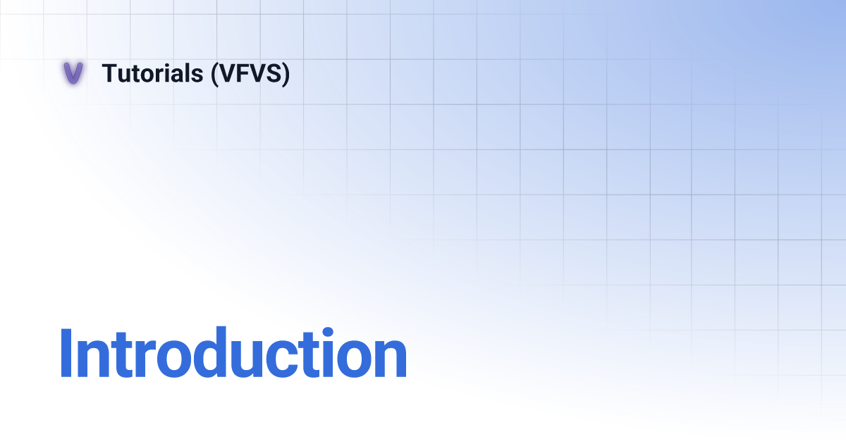 Introduction | Tutorials (VFVS)